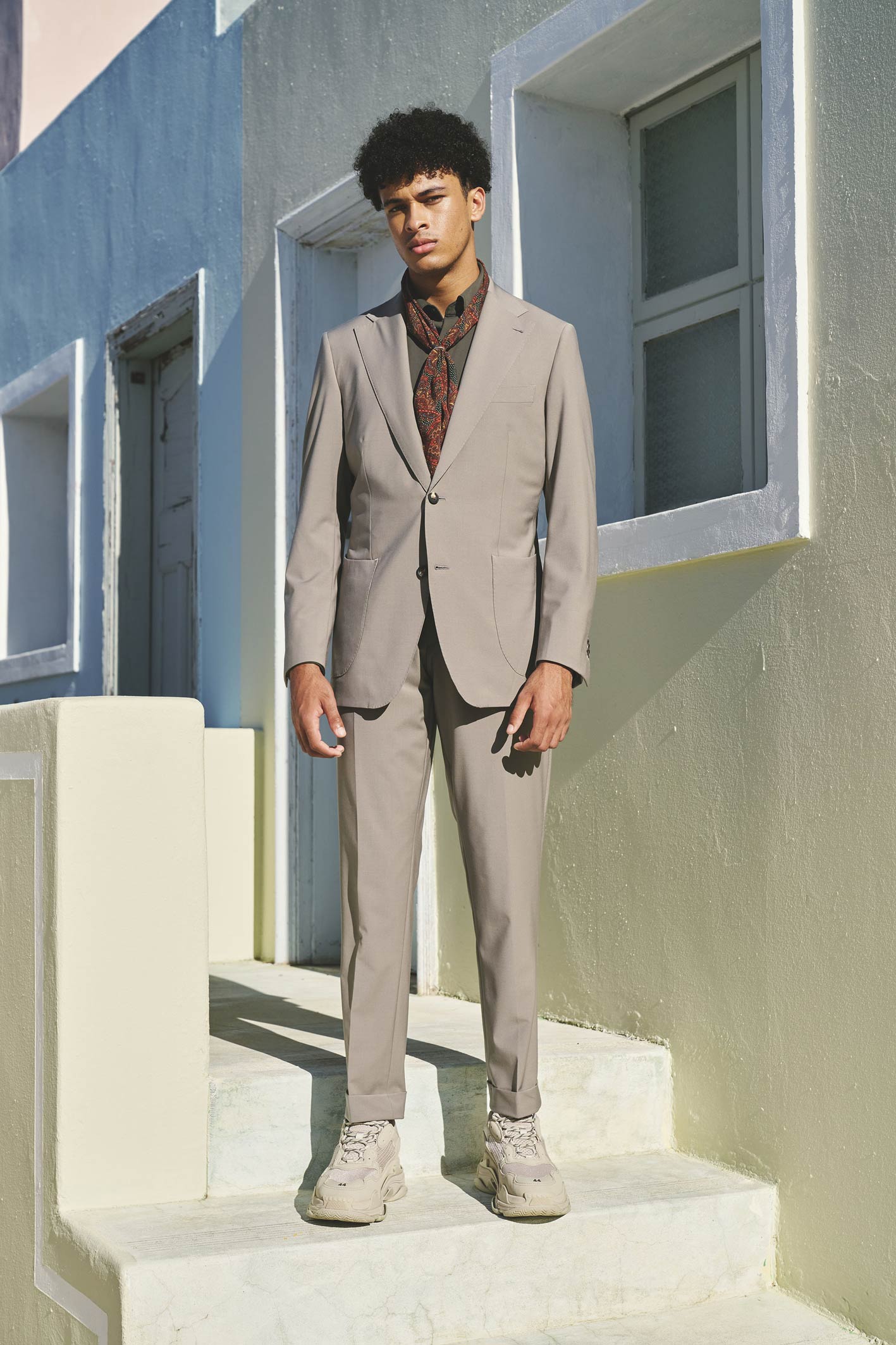 Homme Tolland Classy: Grauer Regular Fit Herrenanzug